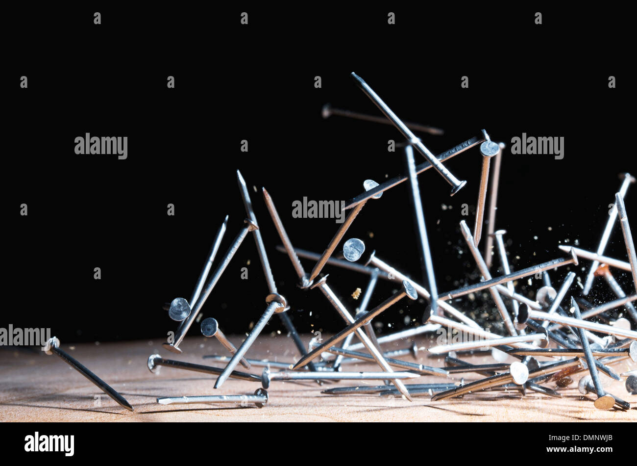 closeup image of metal nail Stock Photo - Alamy