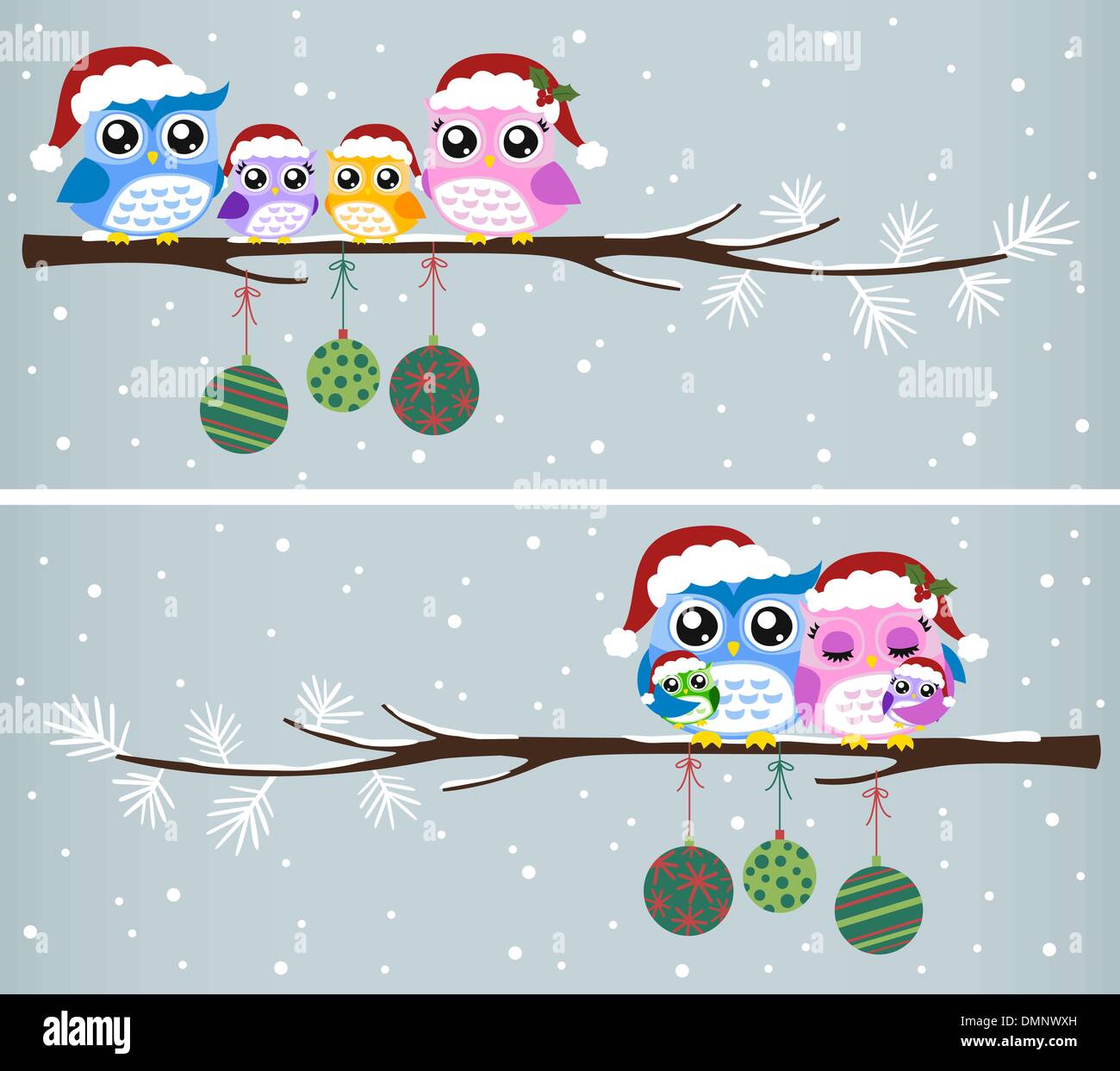 Retro christmas family hi-res stock photography and images - Alamy