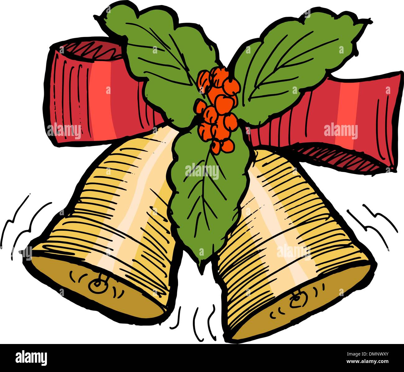 Hand bell not desk Stock Vector Images - Alamy