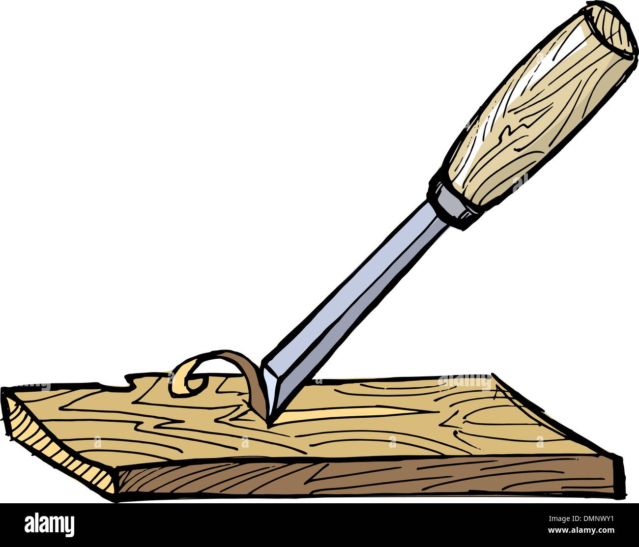 Carpenter chisel Stock Vector Images - Alamy