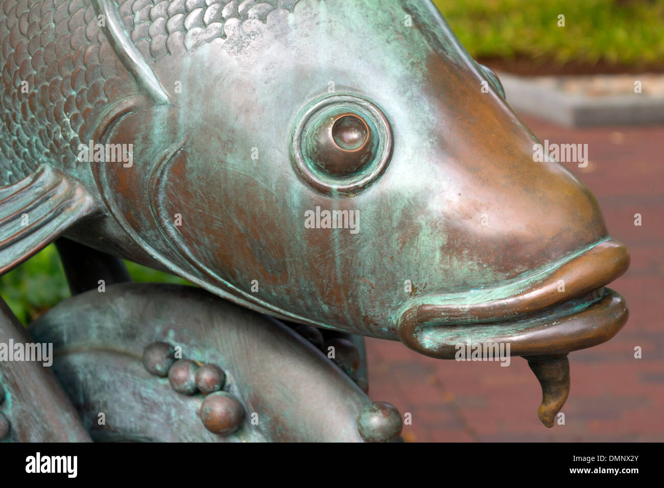 Bronze Statue Sculpture Fish High Resolution Stock Photography and ...