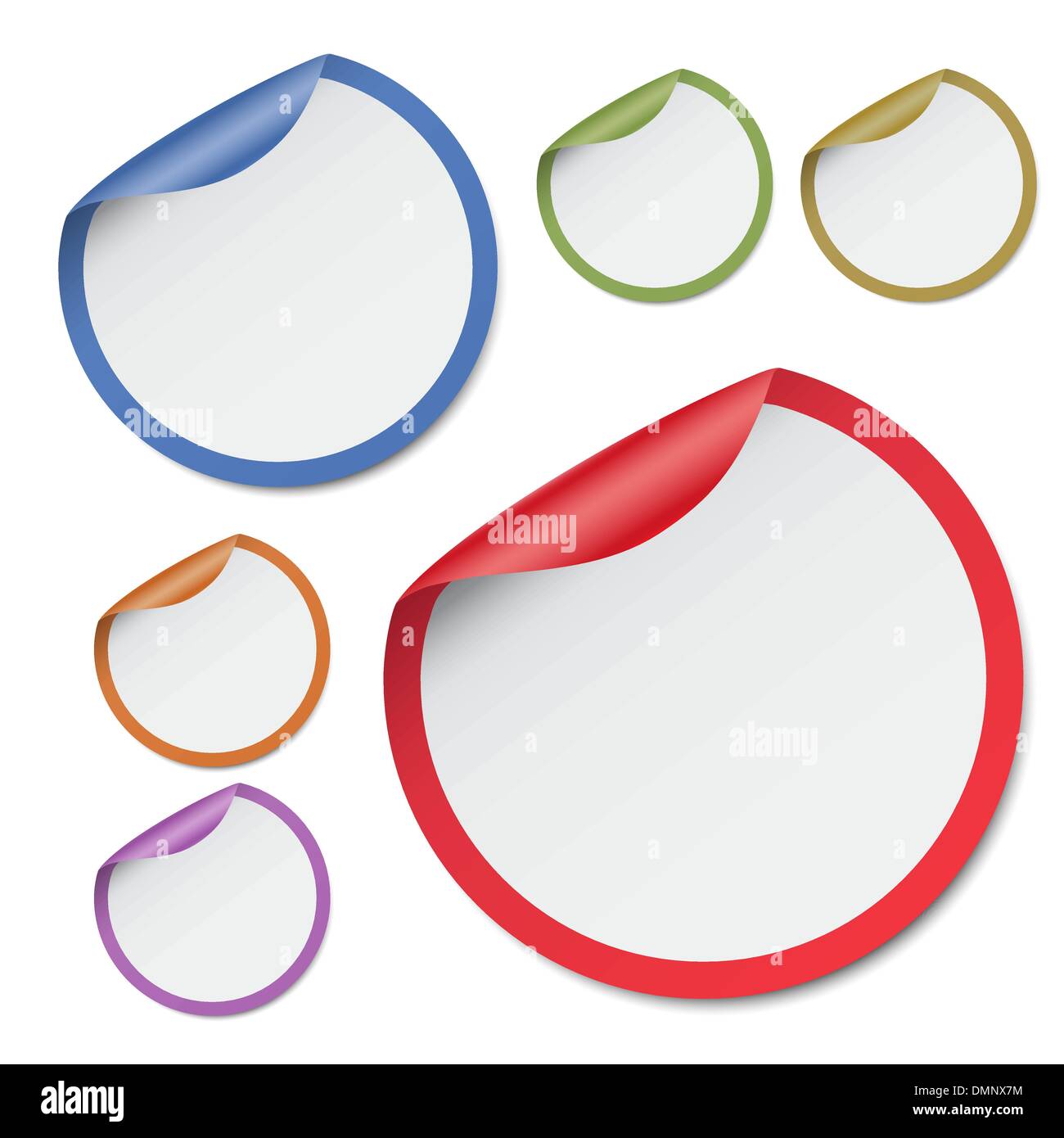 Curled round Stock Vector Images - Alamy