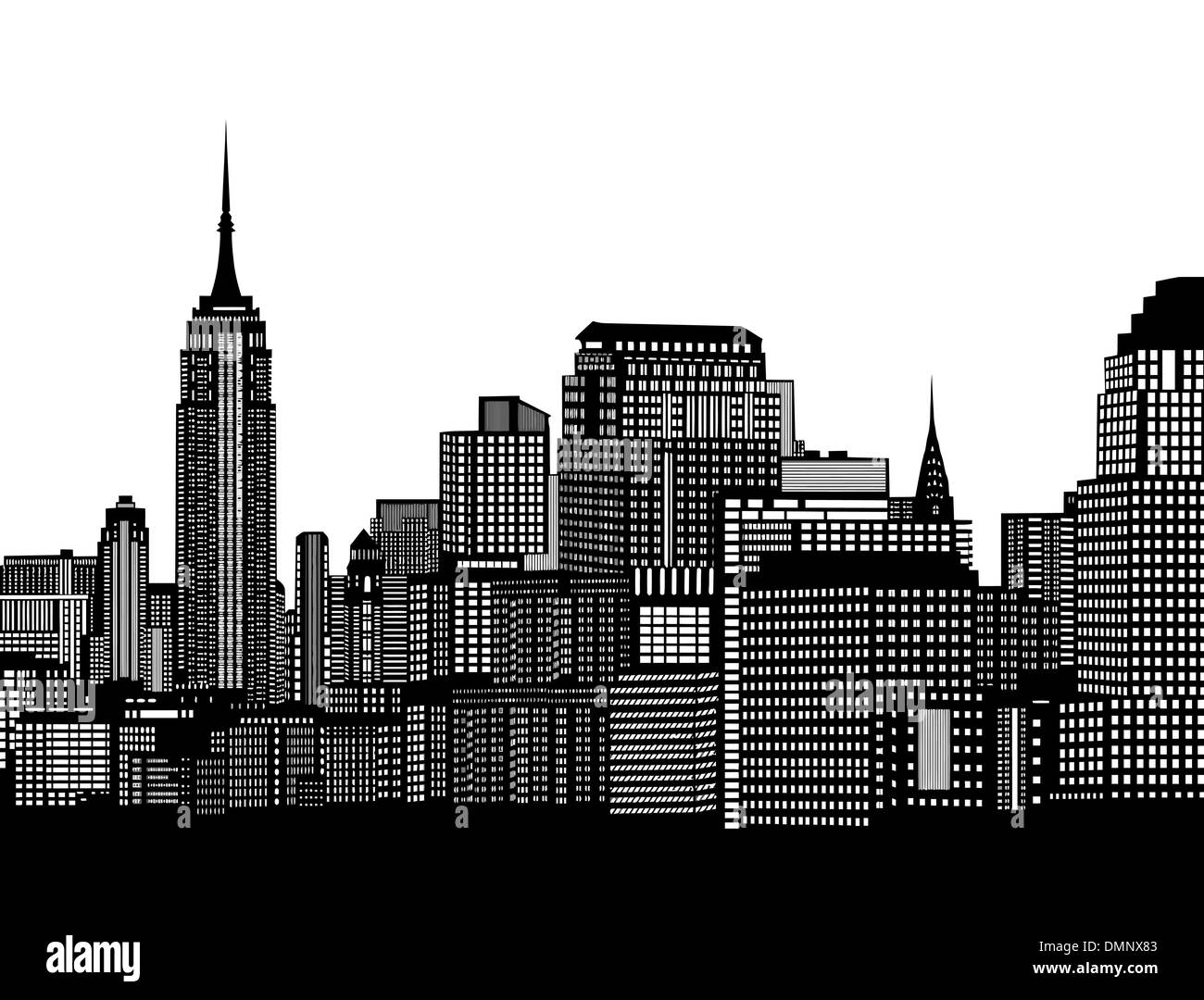 Black skyline Stock Vector Images - Alamy