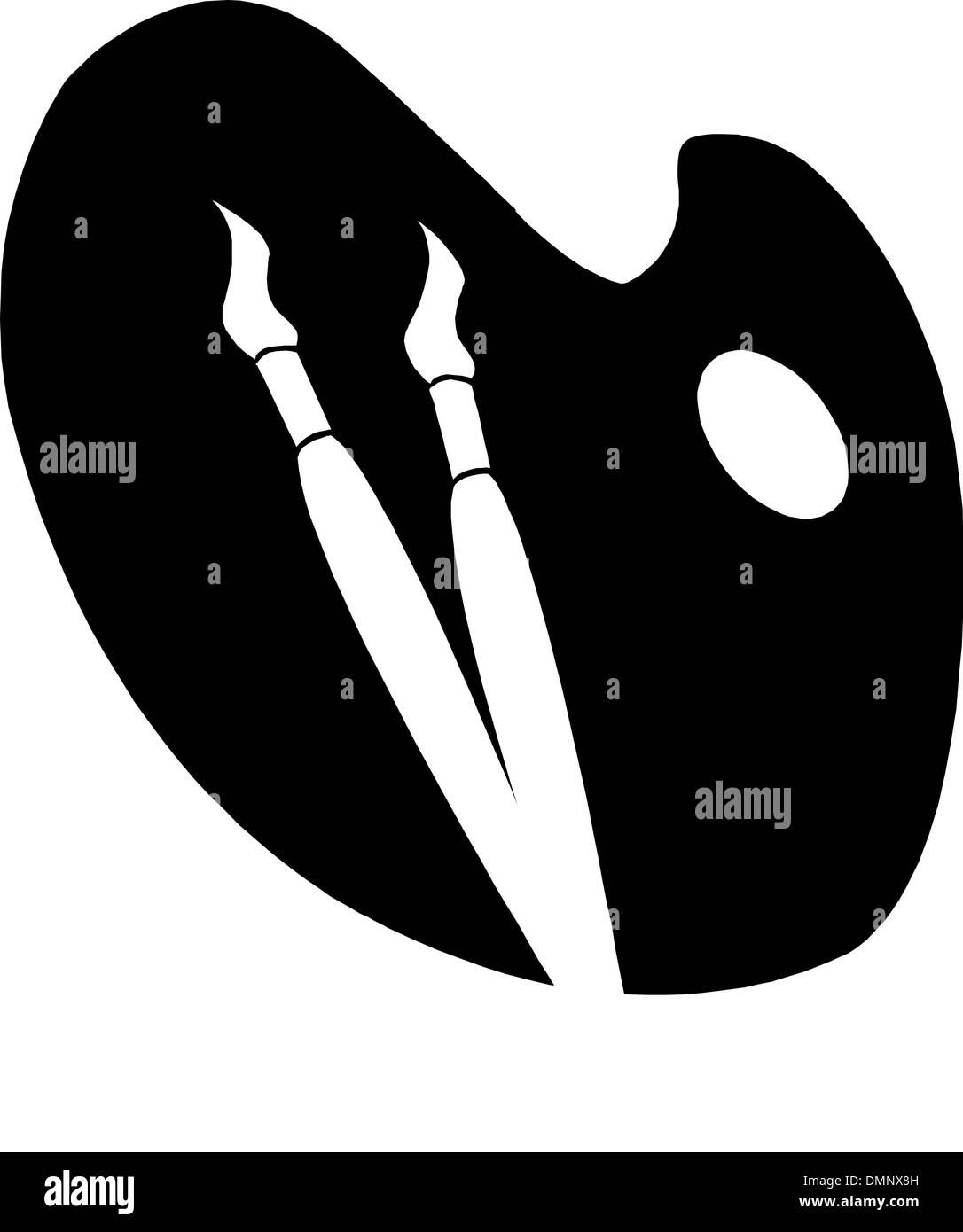 Wooden color palette Black and White Stock Photos & Images - Alamy