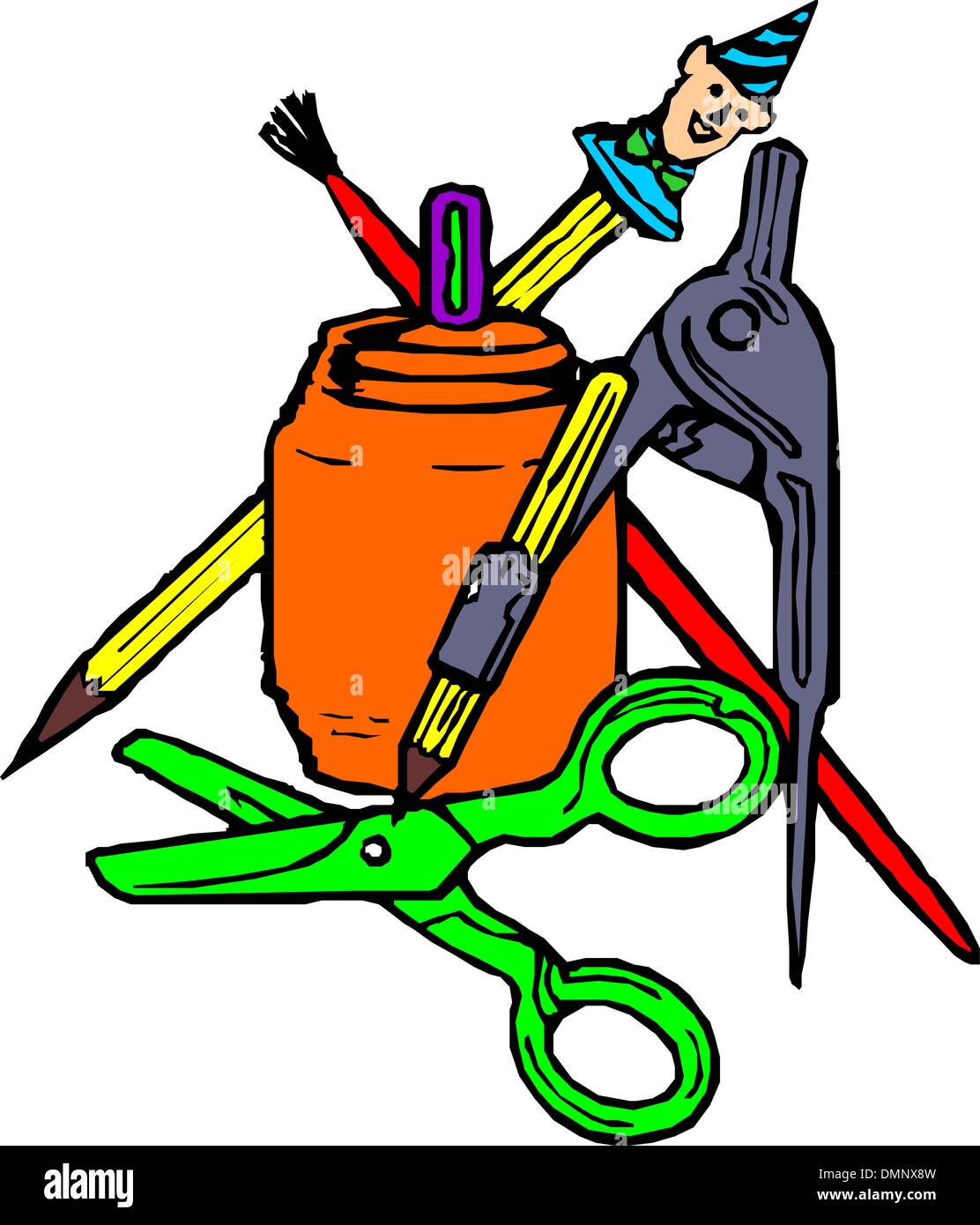 Caliper. Paper template. Raster illustration Stock Vector Image & Art ...