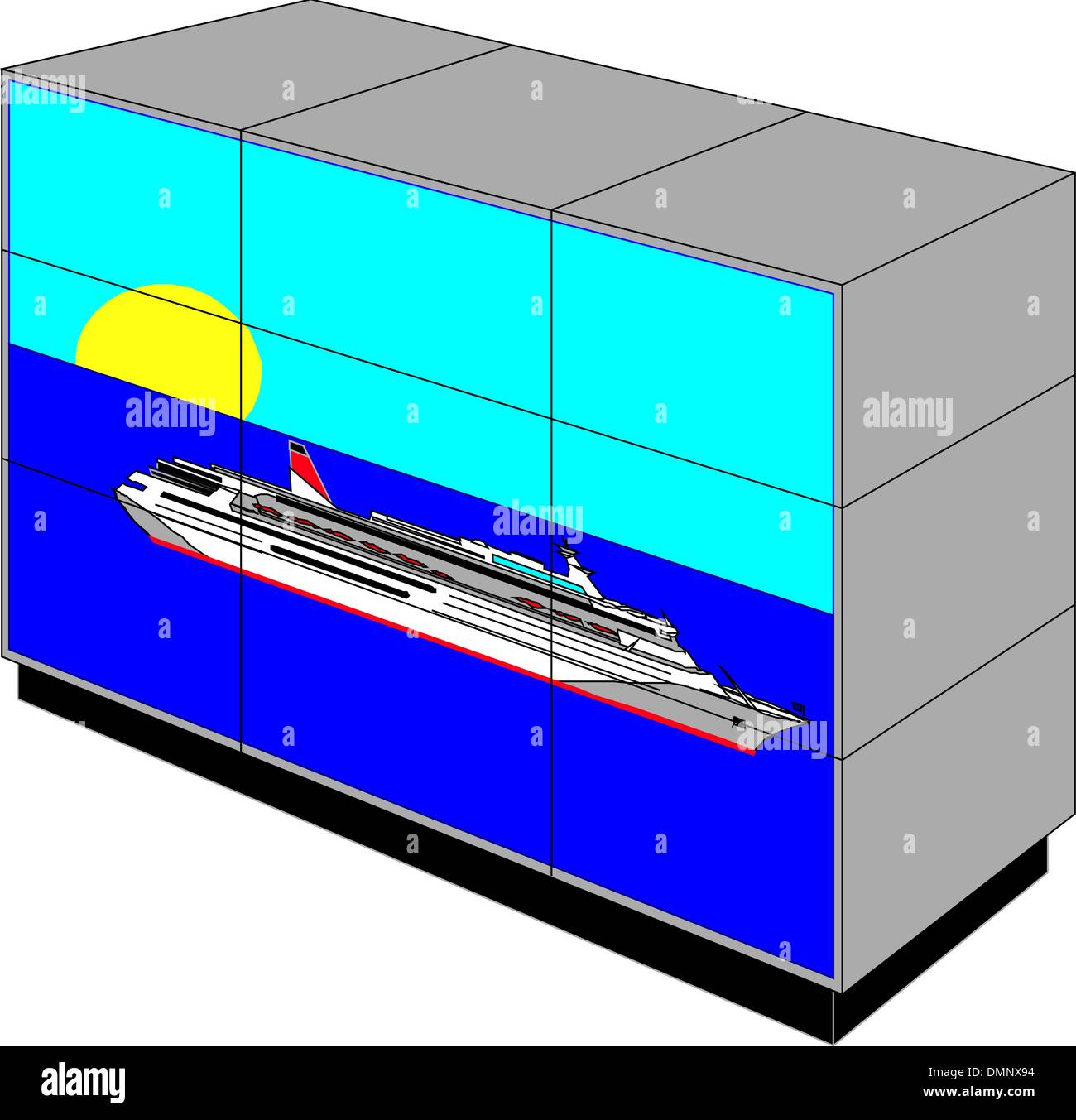 Display artwork display Stock Vector Images - Alamy