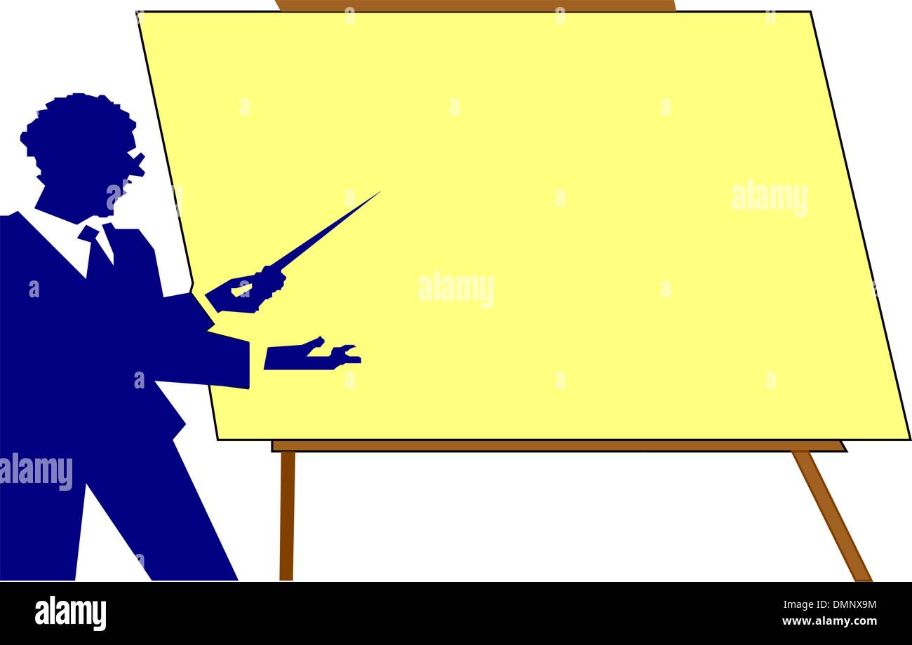 Business man showing board Stock Vector Image & Art - Alamy