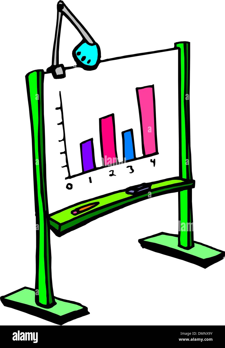 Projector screen with graph Stock Vector Image & Art - Alamy