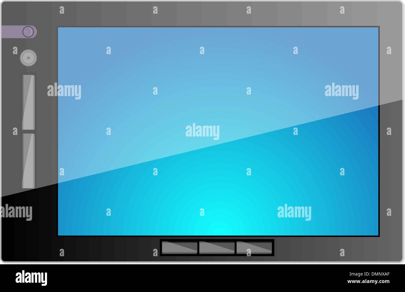 Tablet white blank display Stock Vector Images - Alamy