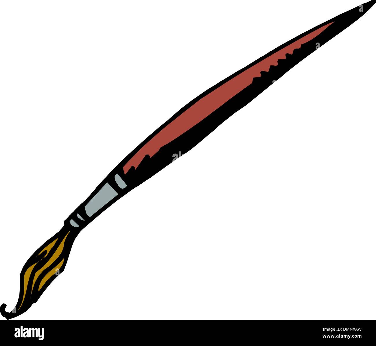 Coloring brush Stock Vector Images - Alamy
