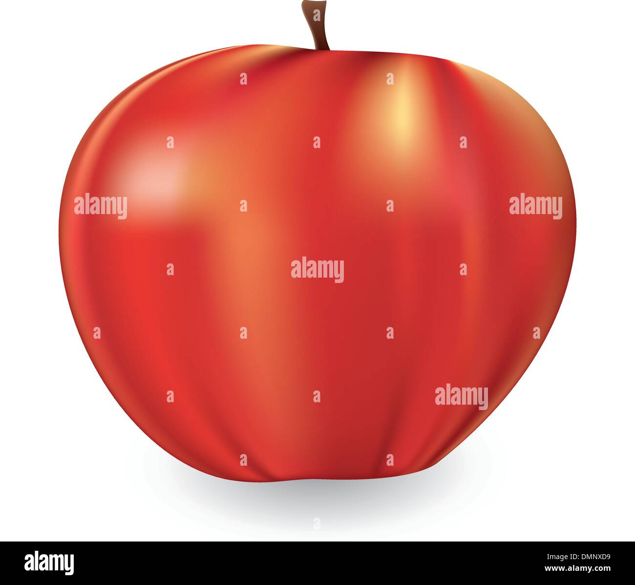 Red apple close up Stock Vector Images - Alamy