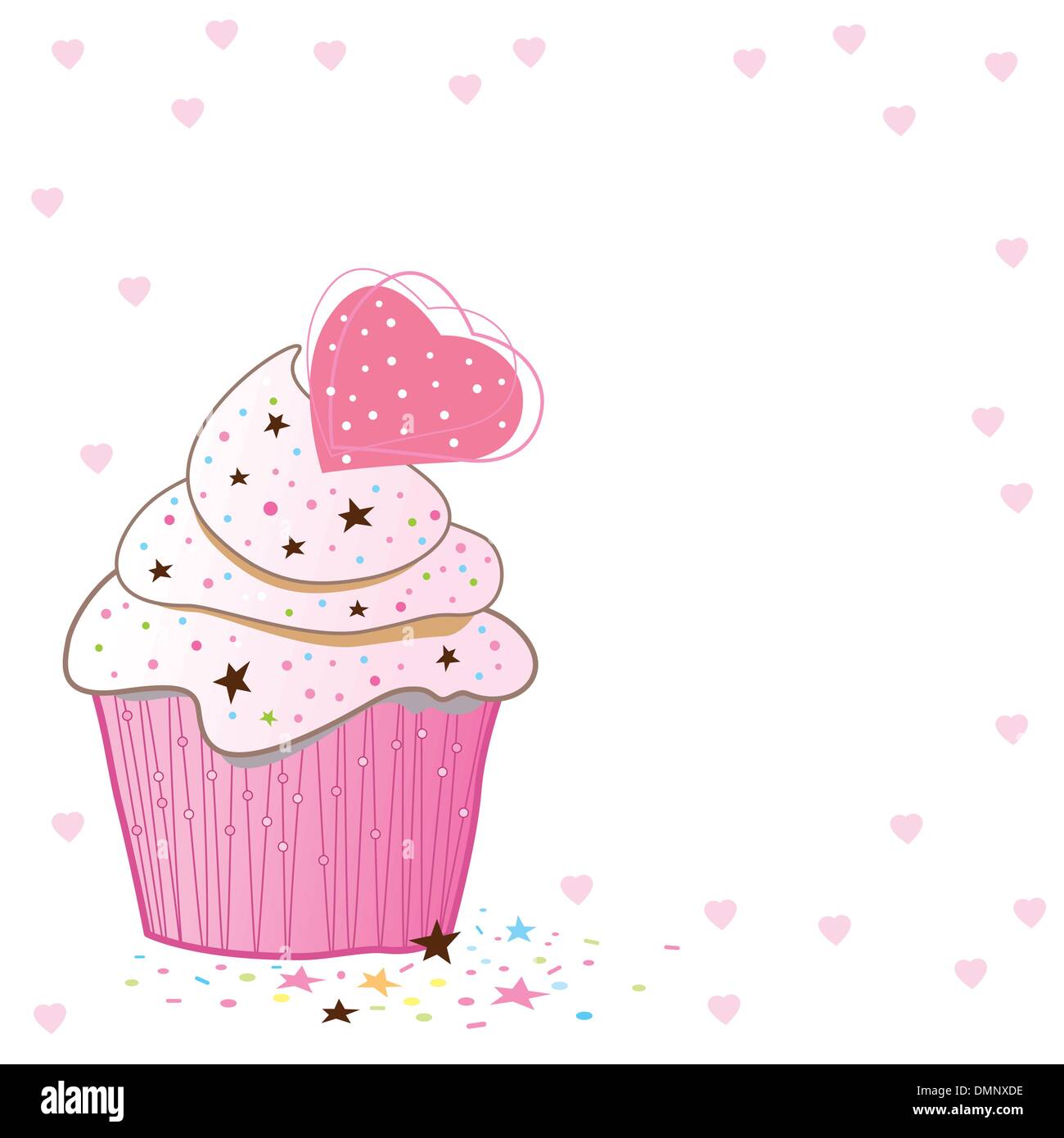 Cupcake design on white background Stock Vector Image & Art - Alamy