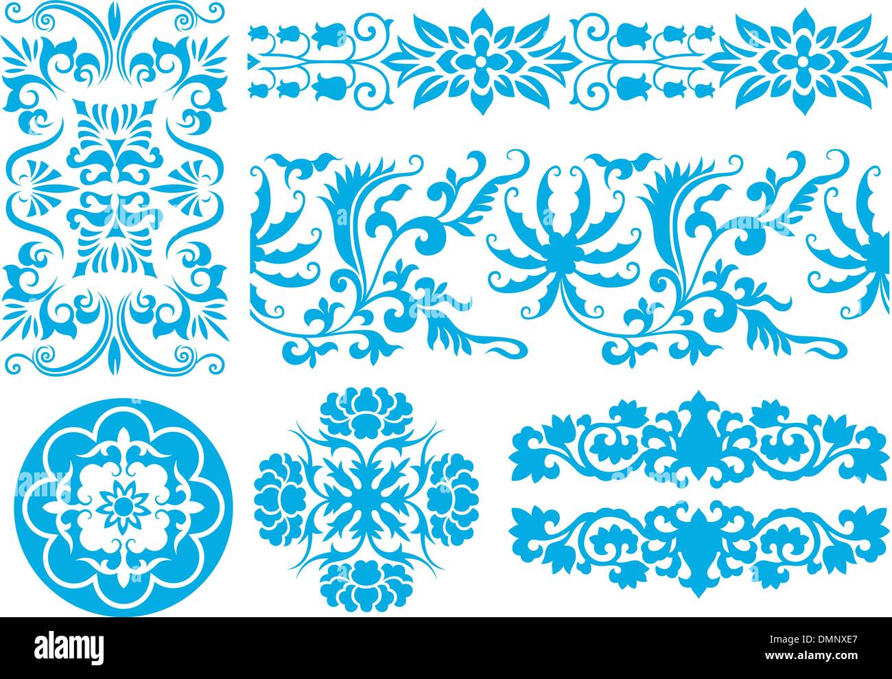 Floral Swirl Ornate Pattern Stock Vector Image And Art Alamy
