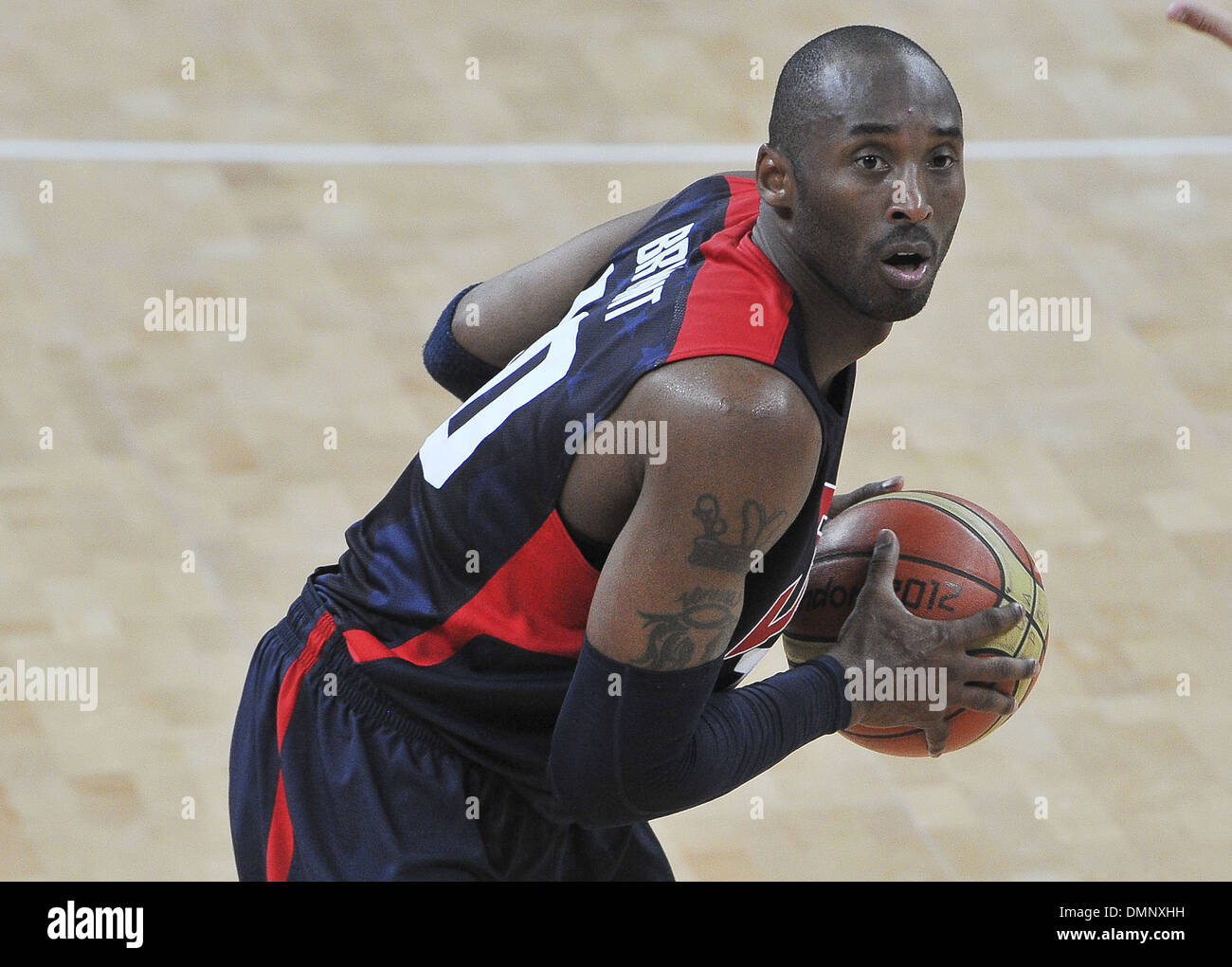 Kobe Bryant competes in basketball during London 2012 Olympic Games ...