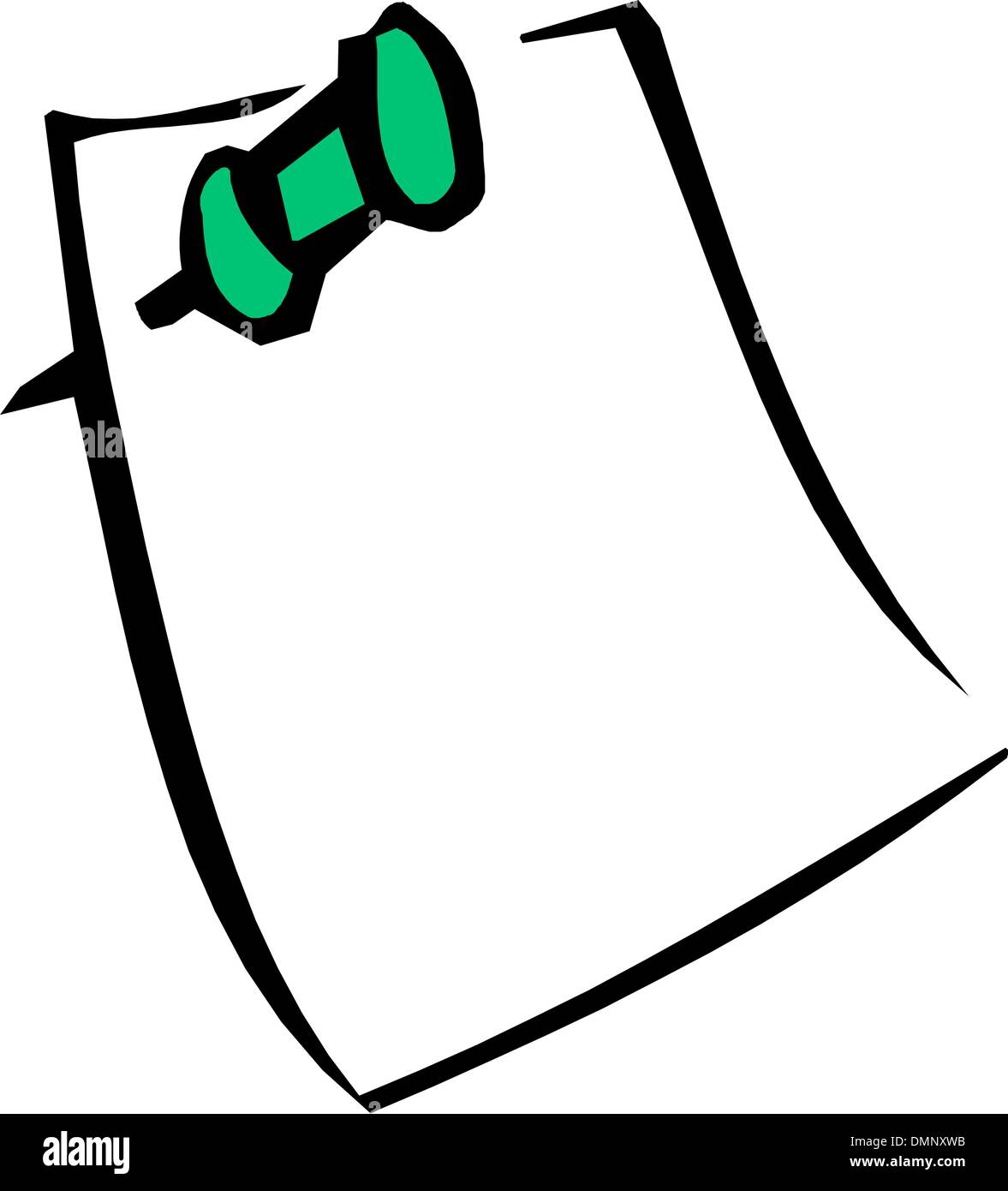 Pin and paper Stock Vector Image & Art - Alamy