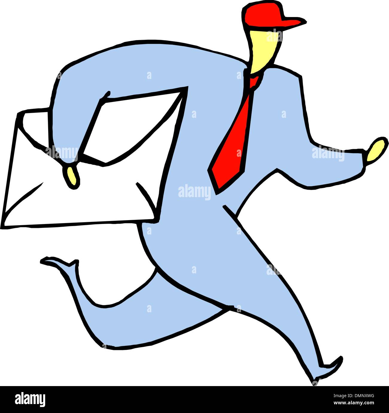 Postman in vector Stock Vector Image & Art - Alamy