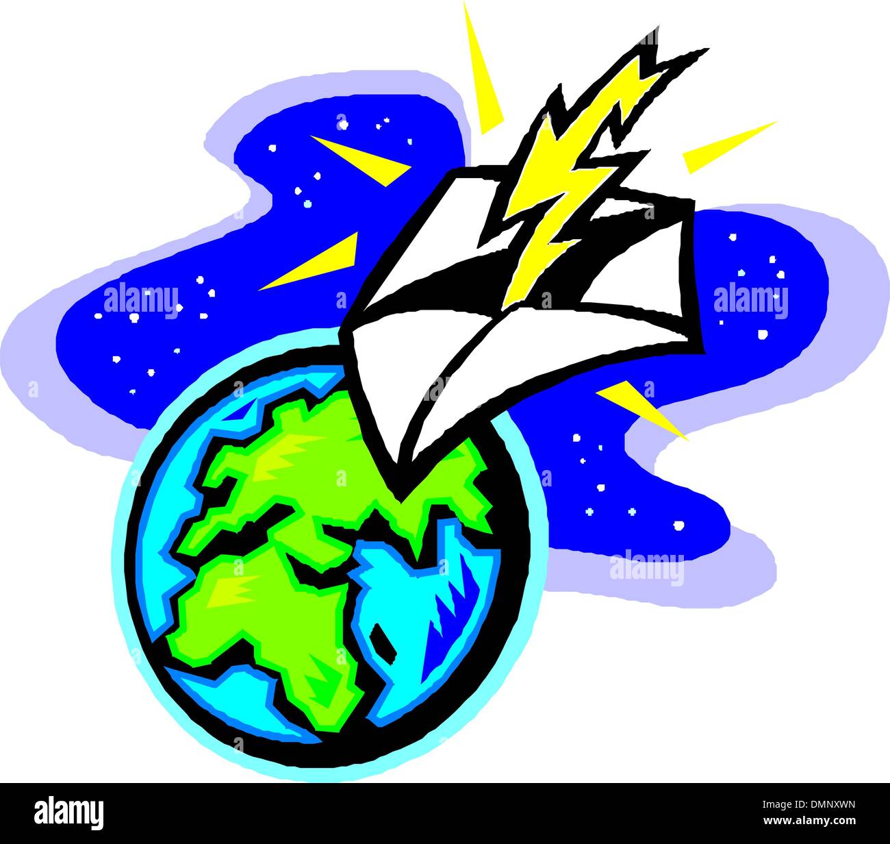 Envelope internet letter mail communication around Stock Vector Image ...