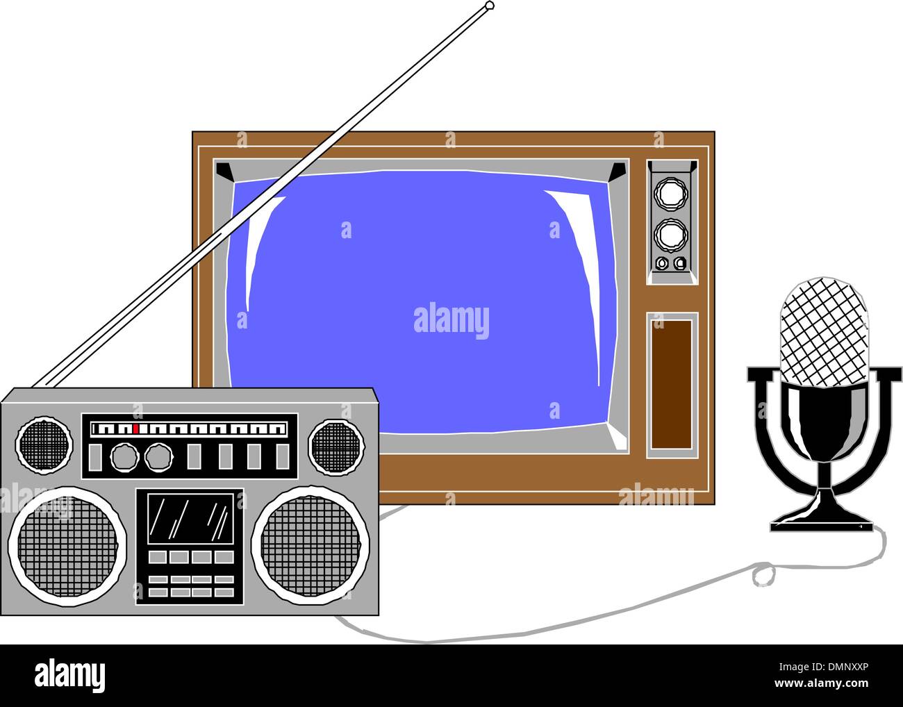 Old cd player Stock Vector Images - Alamy