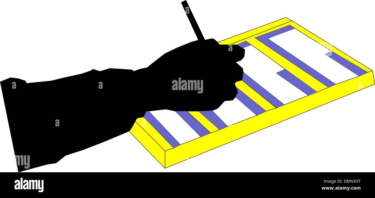 Manager document discussion Stock Vector Images - Alamy