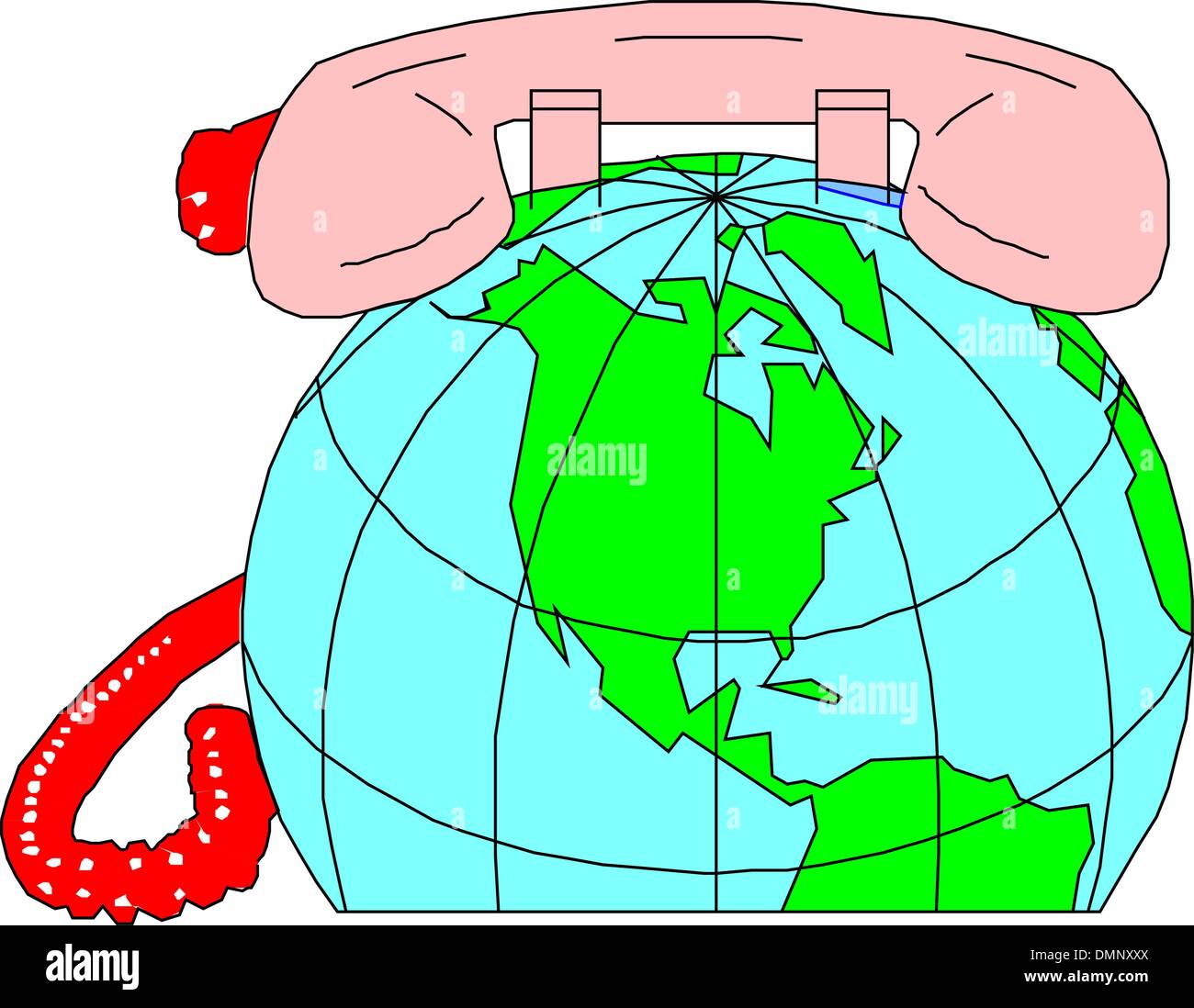 Phone connect to the world Stock Vector Image & Art - Alamy