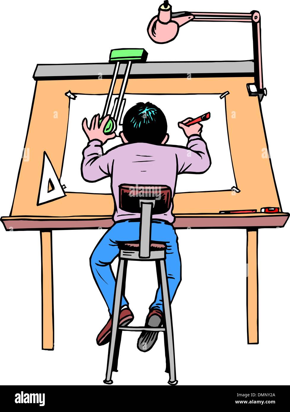 Technical drawing instruments architecture Stock Vector Images - Alamy