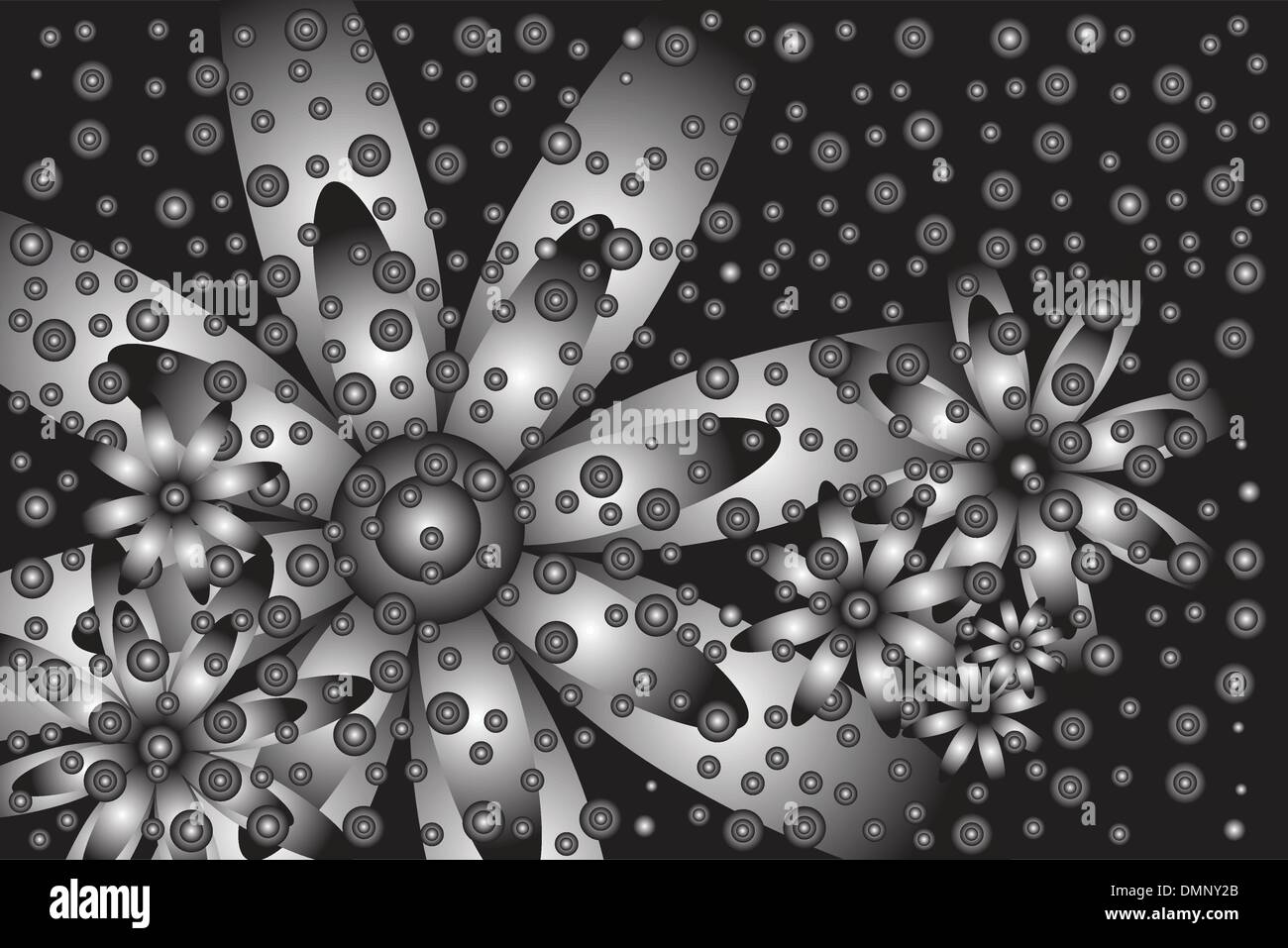 Metal flower abstract art Stock Vector Images - Alamy