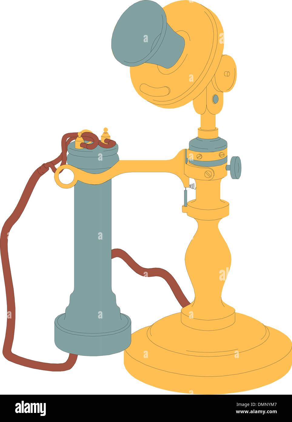 Vector vintage telephone Stock Vector Image & Art - Alamy