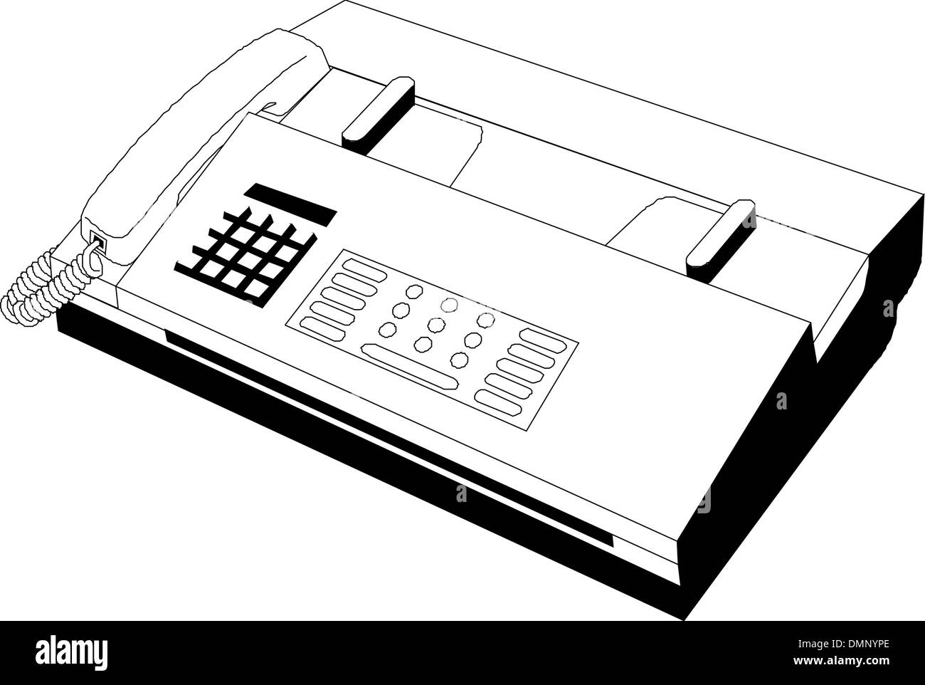 Rotary phone and modern phone Black and White Stock Photos & Images - Alamy