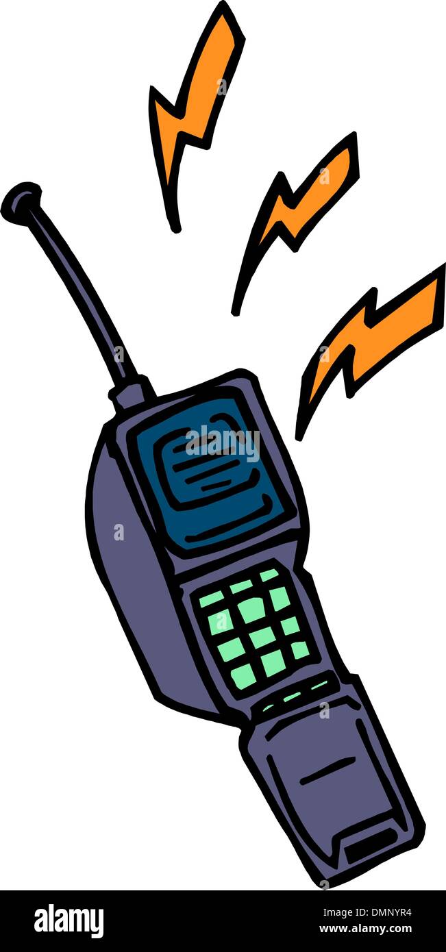 Old mobile phone Stock Vector Images - Alamy