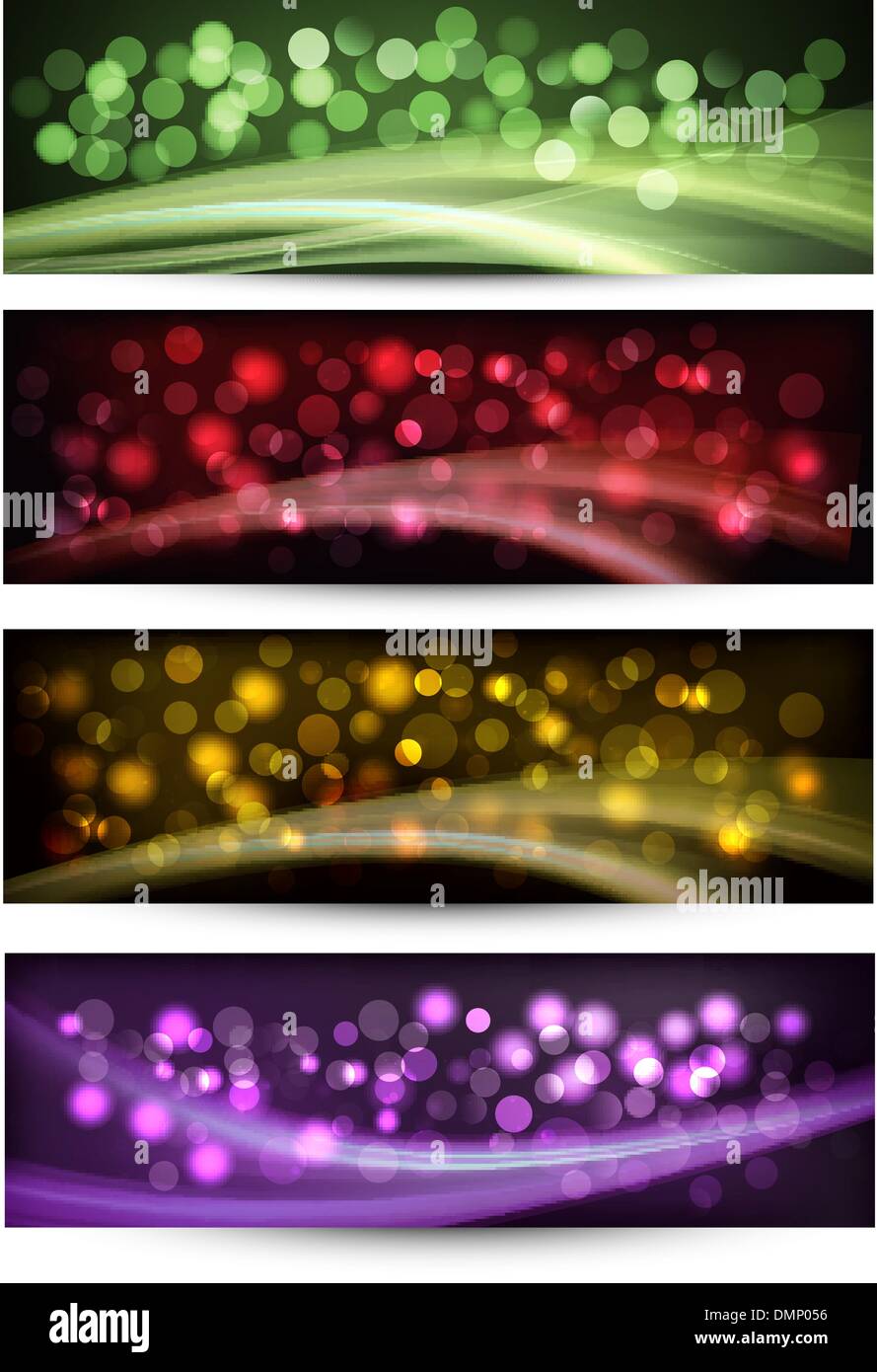 Set of colorful abstract business banners. Vector illustration Stock ...