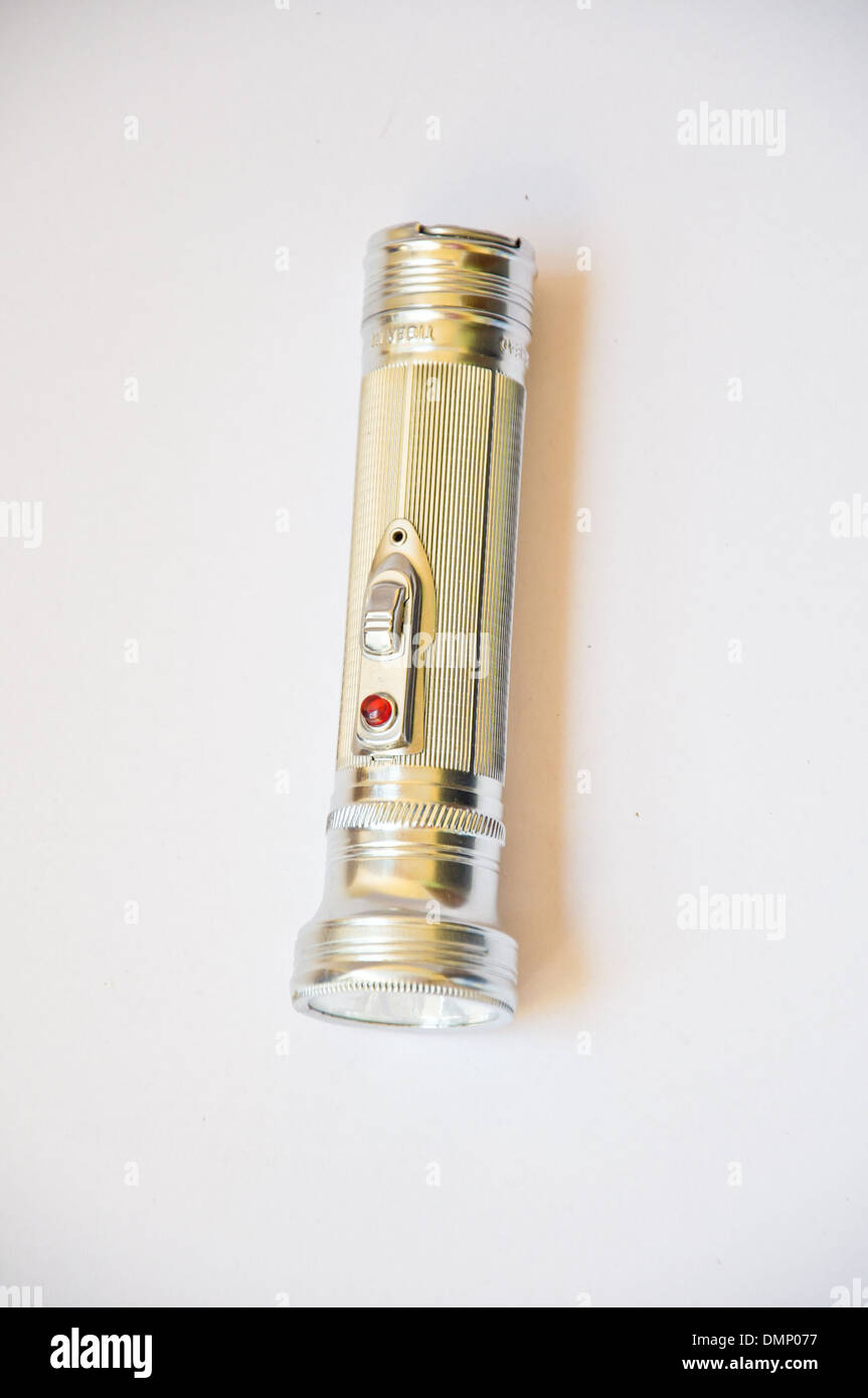 flashlight on white background Stock Photo - Alamy