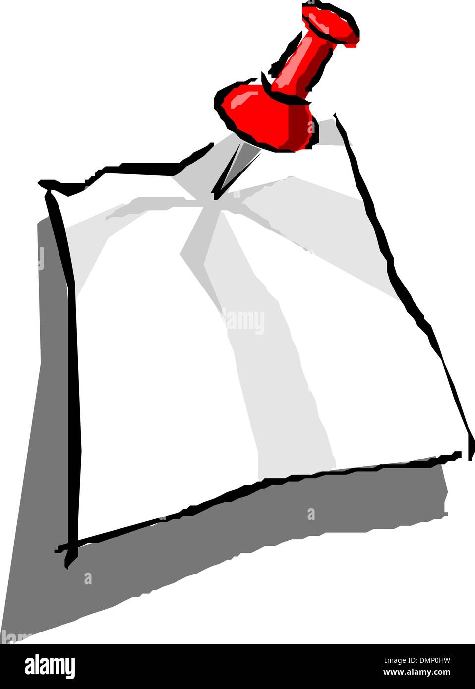 Pin and paper Stock Vector Image & Art - Alamy