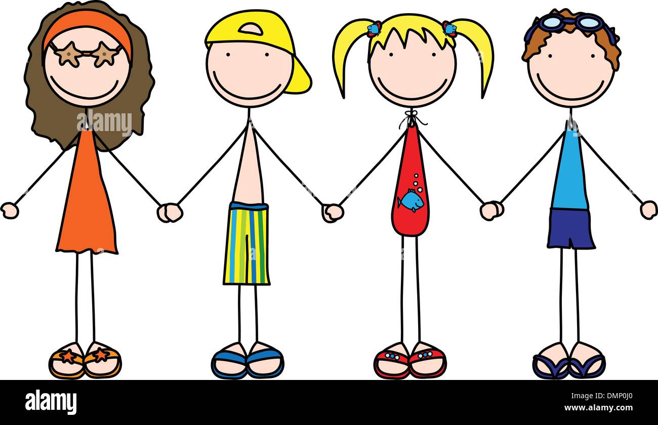 Kids girl feet Stock Vector Images - Alamy