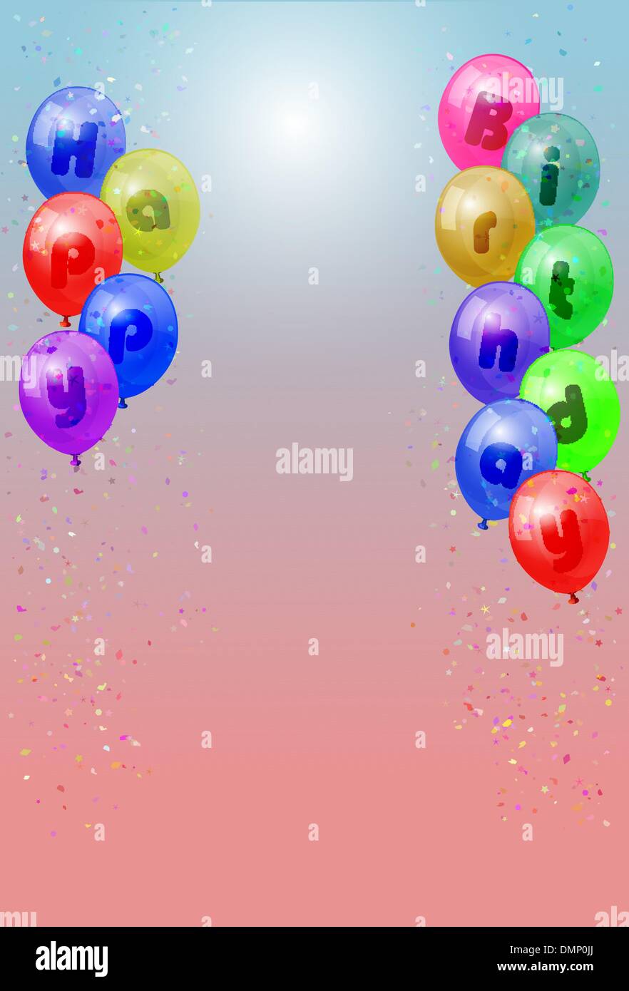 happy birthday balloons Stock Vector Image & Art - Alamy