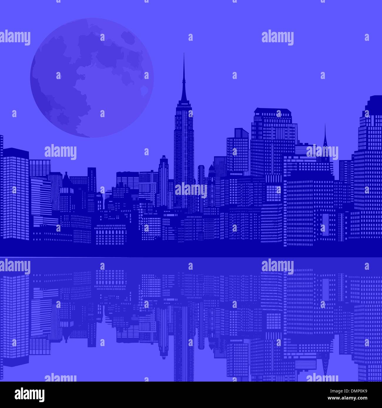 Night life district Stock Vector Images - Alamy