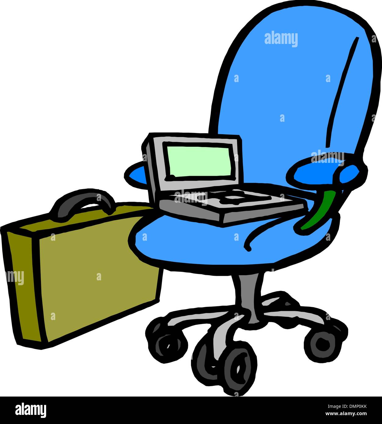 Computer sitting chair Stock Vector Images - Alamy