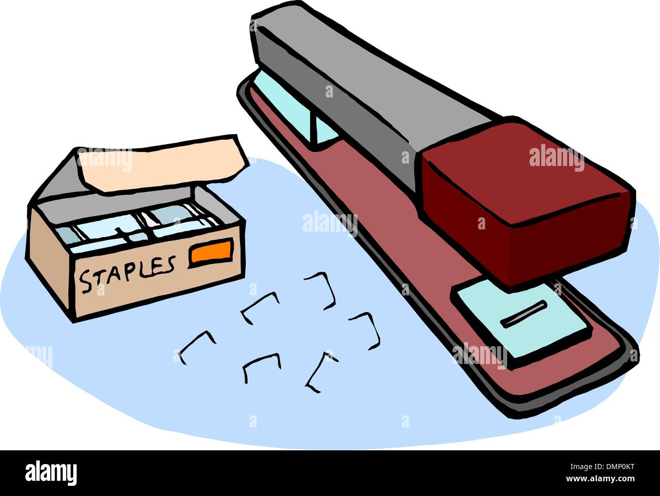 Stapler tool Stock Vector Images - Alamy
