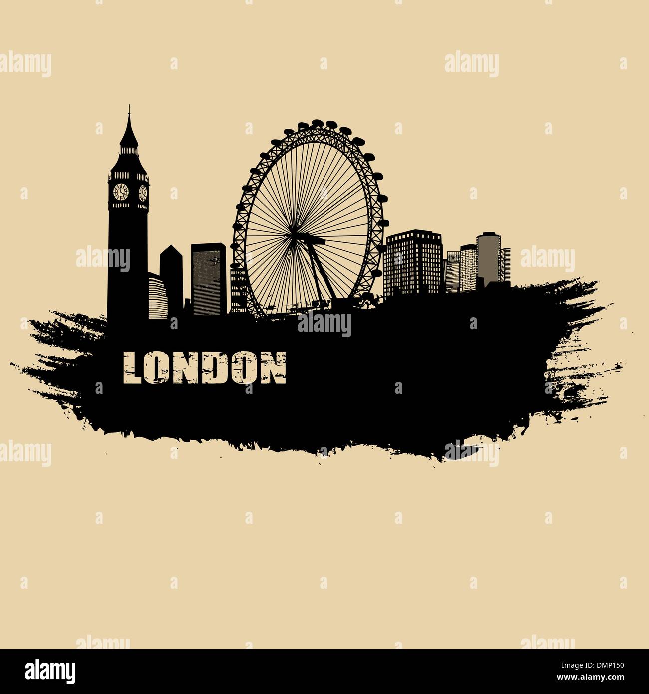 London horizon view Stock Vector Images - Alamy
