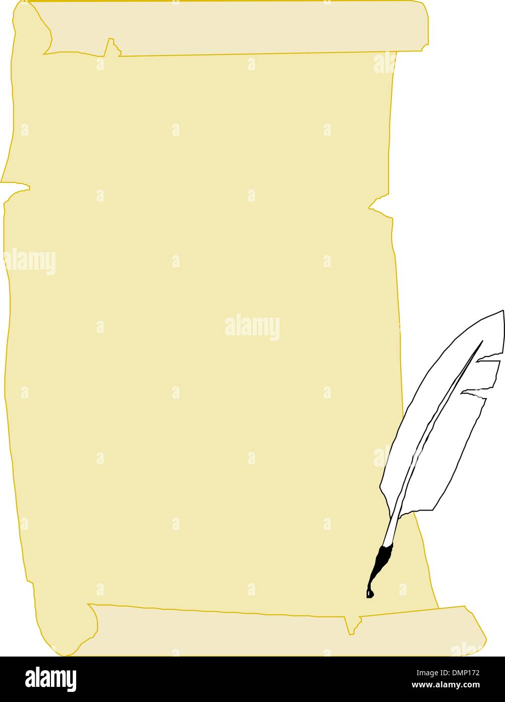 Feather writing paper Stock Vector Images - Alamy