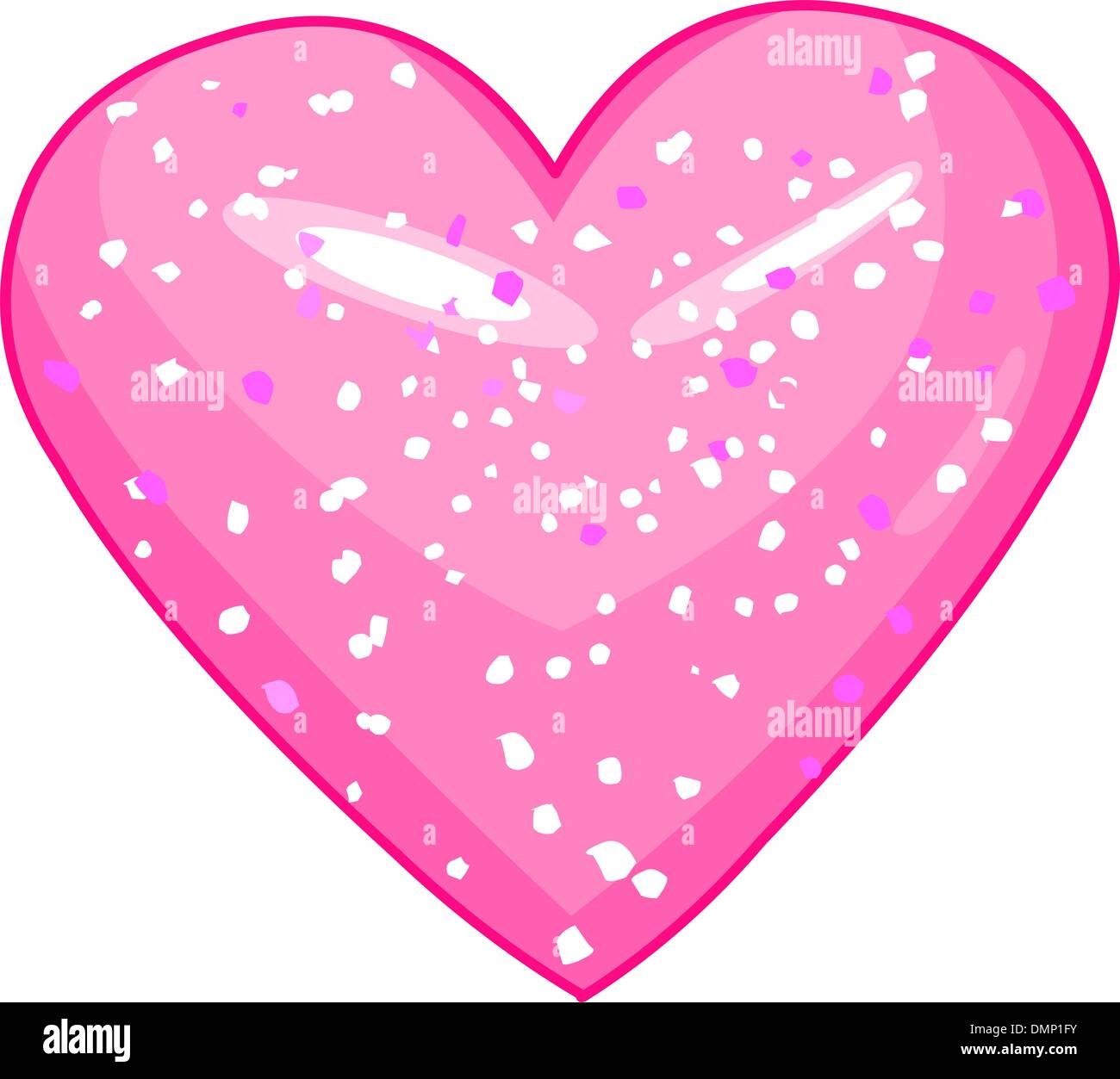 Shiny heart illustration vector hi-res stock photography and images - Alamy