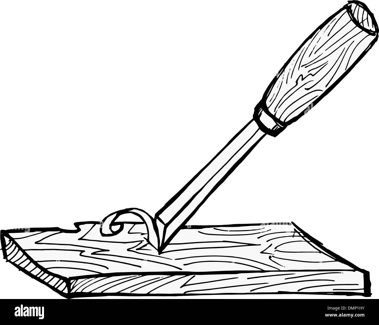 Carpenter chisel Stock Vector Images - Alamy