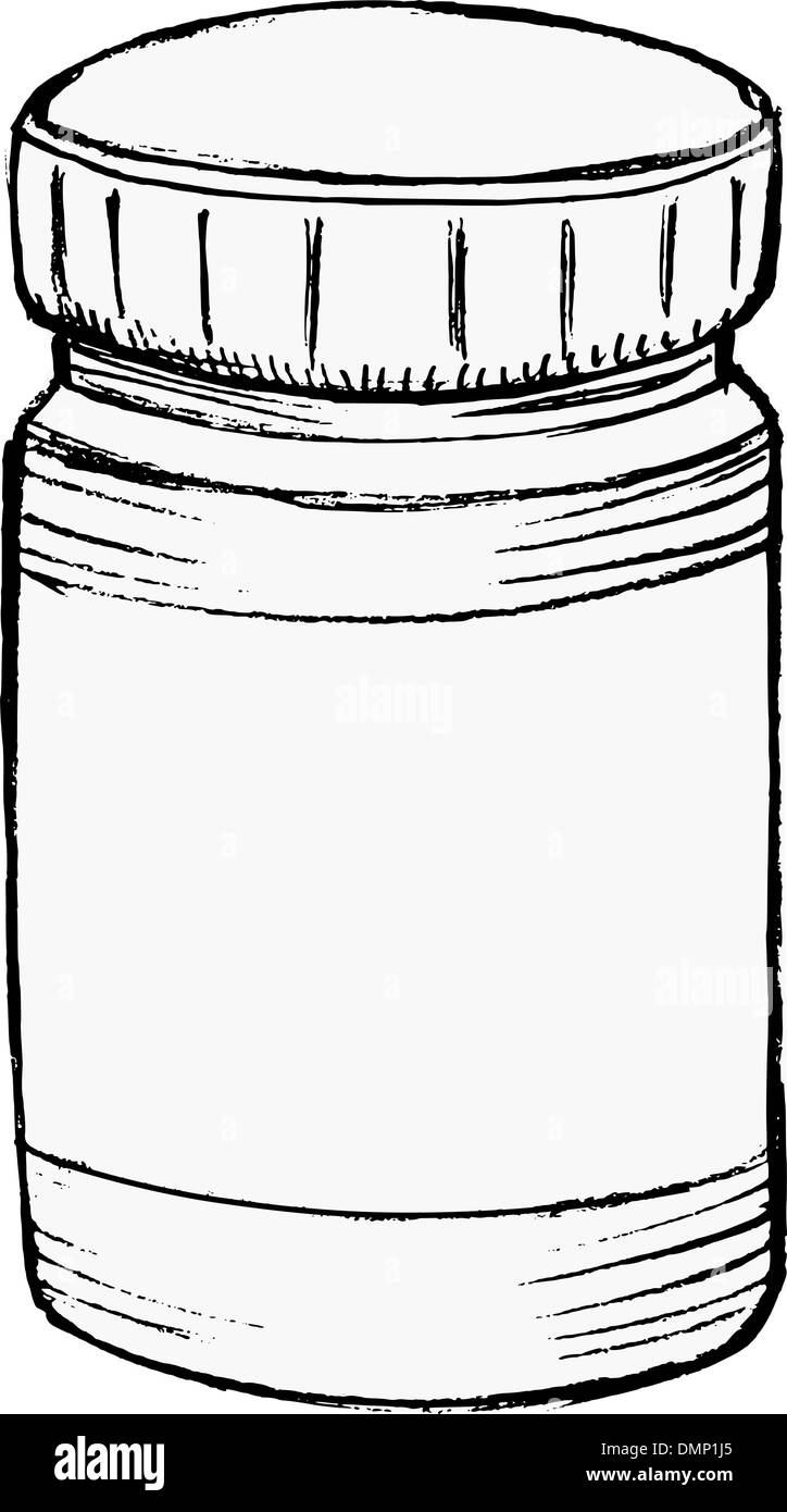 White prescription pill bottle Stock Vector Images - Alamy