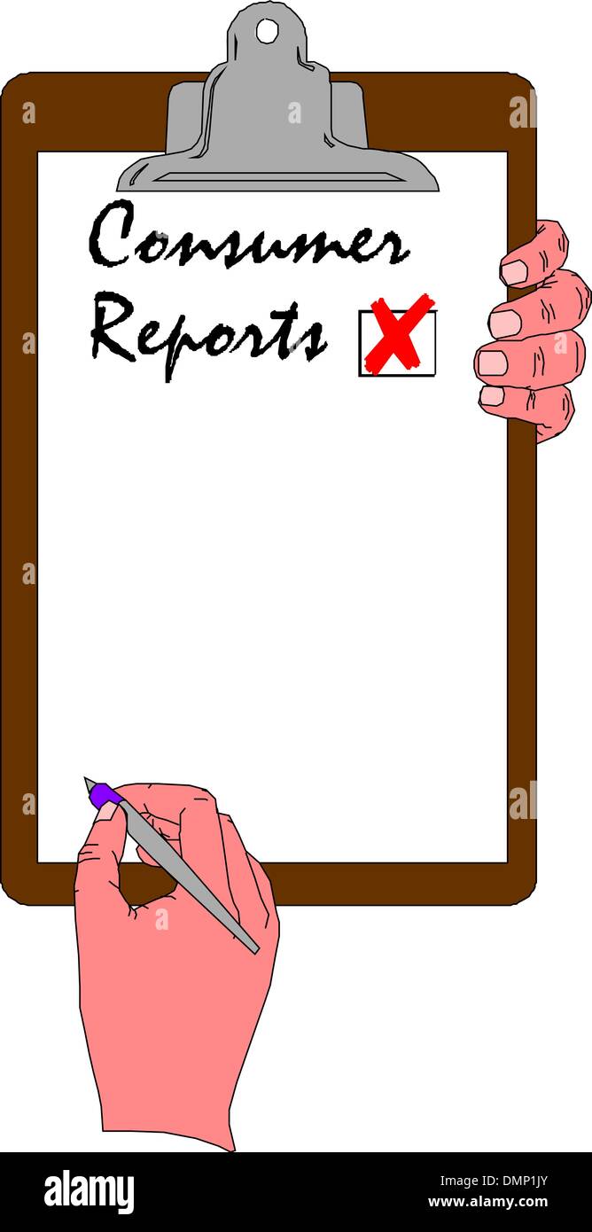 Pen in a hand ready for writing on a paper in clipboard Stock Vector ...