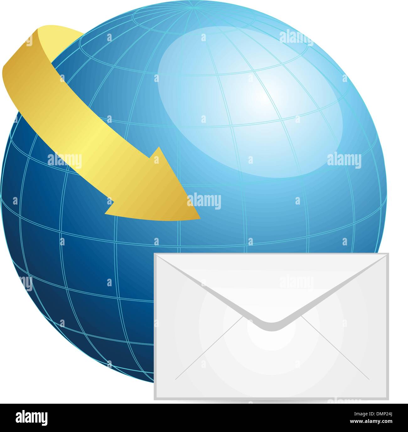 Finance concept blue email Stock Vector Images - Alamy