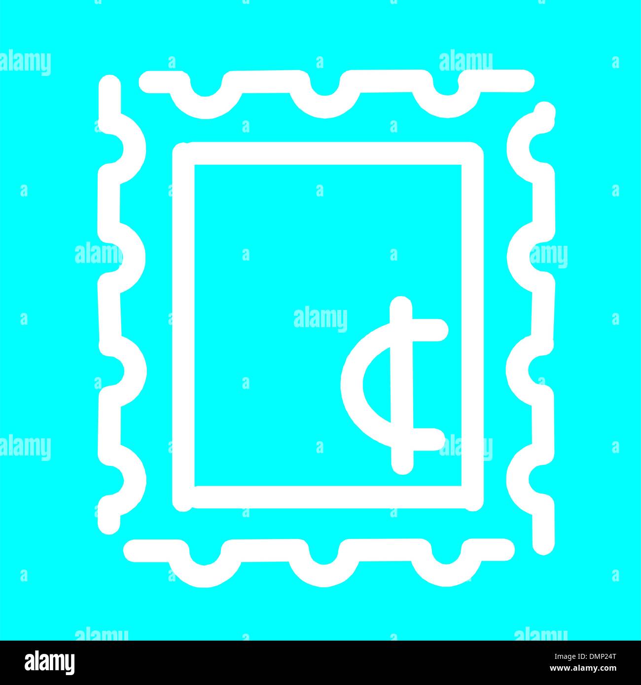 Perforated stamp Stock Vector Images - Alamy