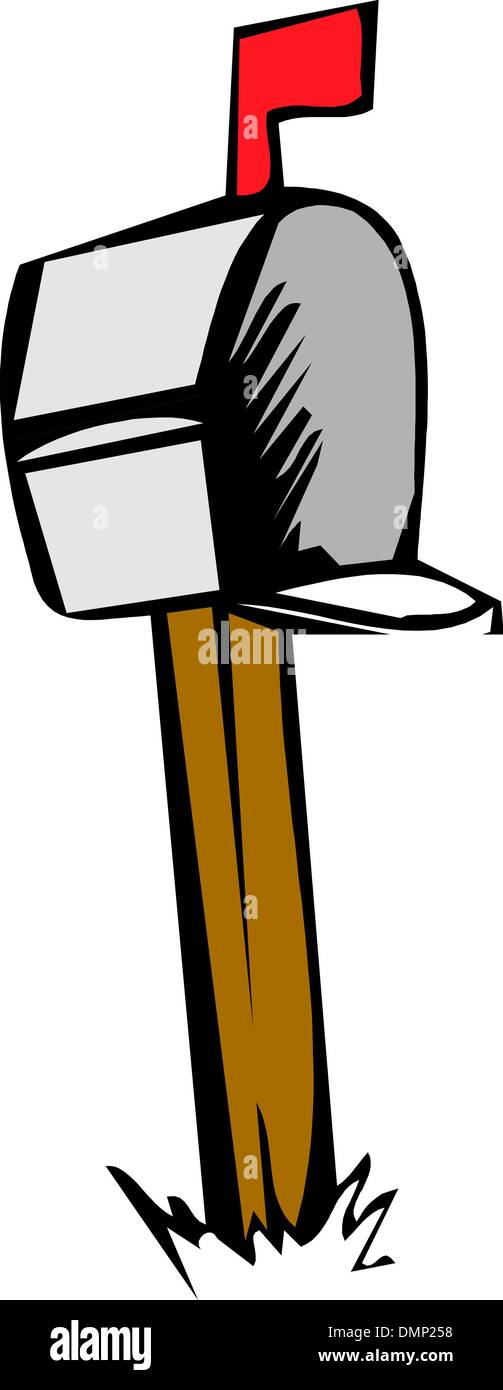 Illustration of a mail box Stock Vector Image & Art - Alamy