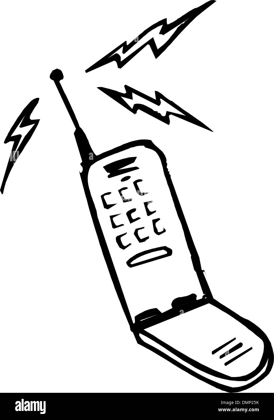 Digital Cordless Telephone Stock Vector Images - Alamy