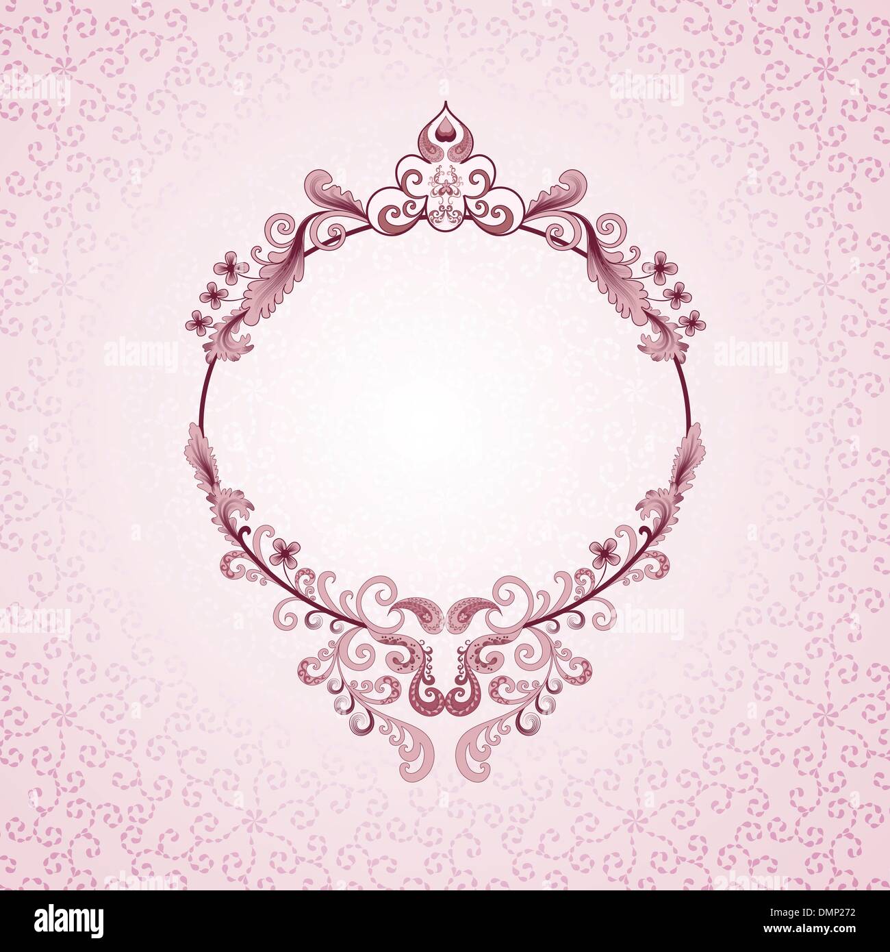 pink oval frame Stock Vector Image & Art - Alamy