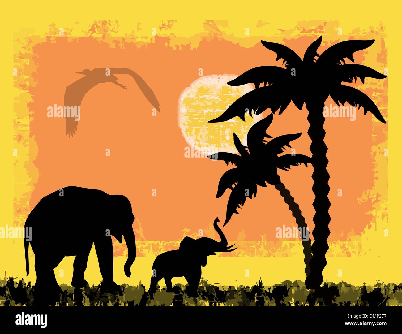 African desert safari Stock Vector Images - Alamy