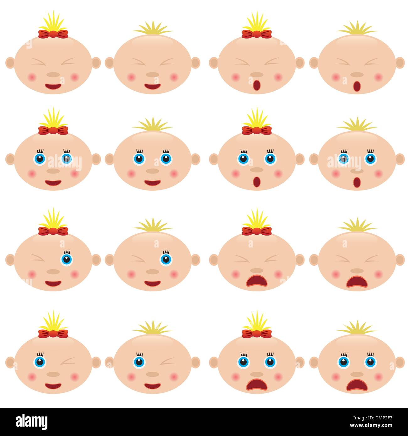 Children faces illustration Stock Vector Images - Alamy